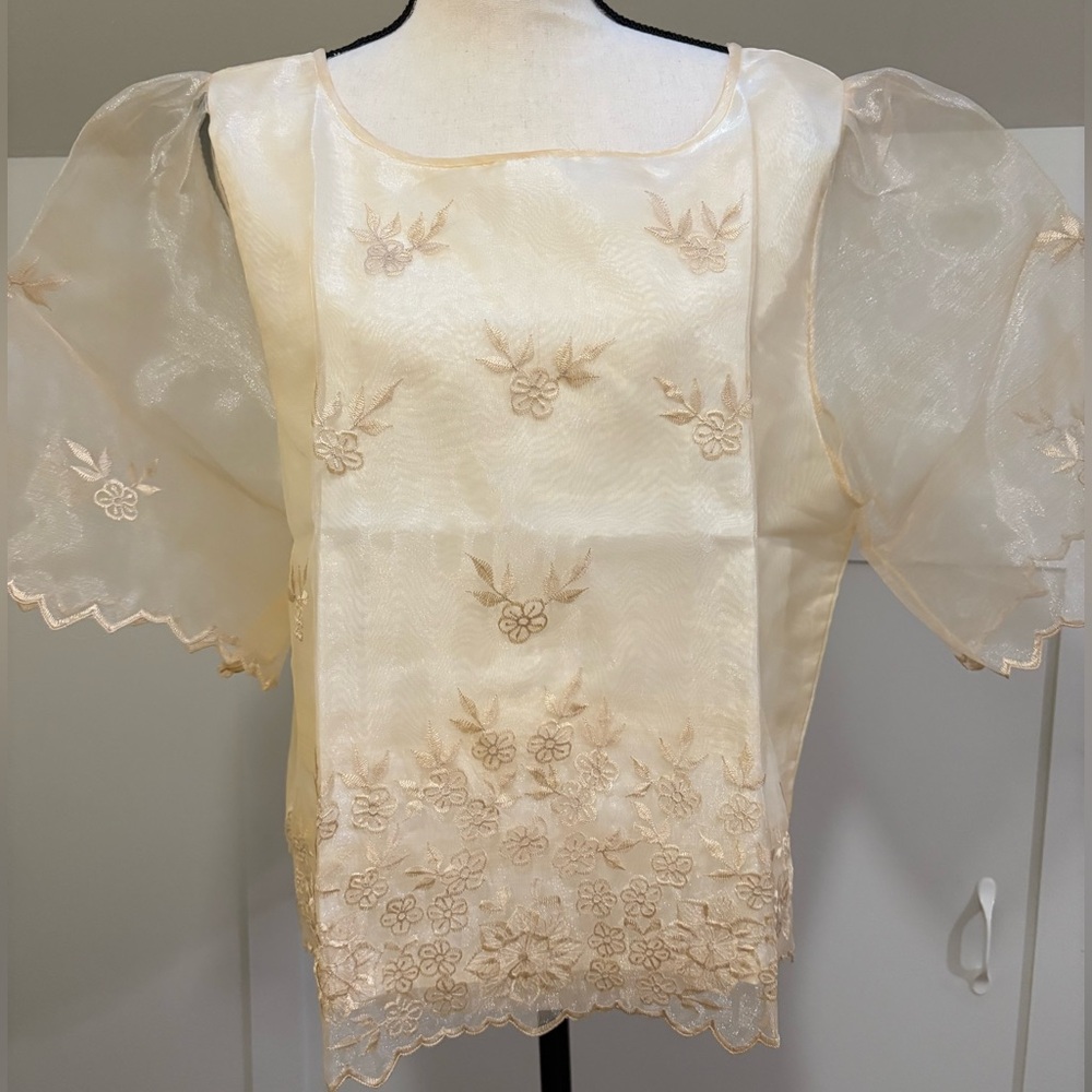 Nwot Lady Barong Filipiniana Maria Clara Mestiza Fili… - Gem